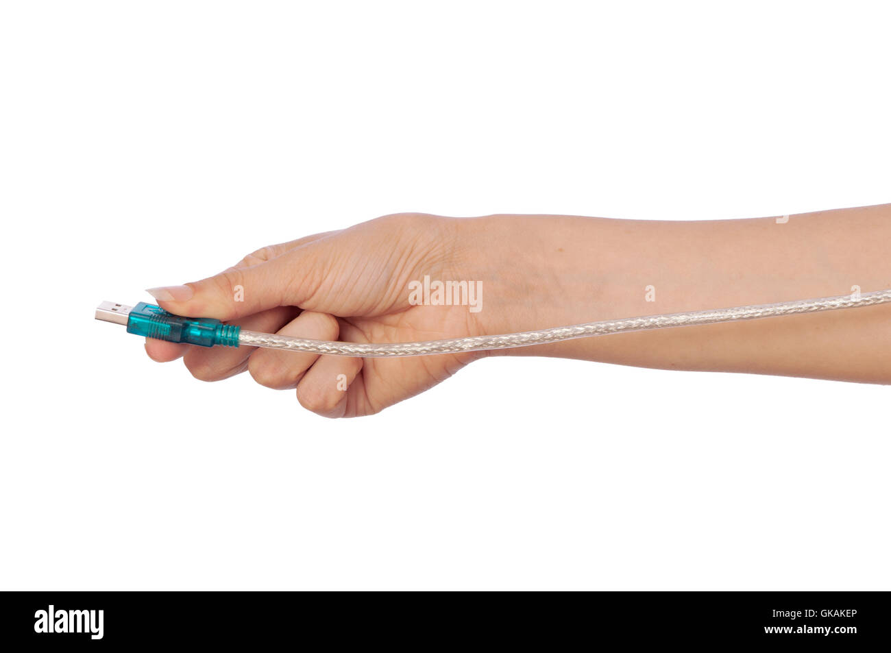 Blue hand pc computers hi-res stock photography and images - Alamy