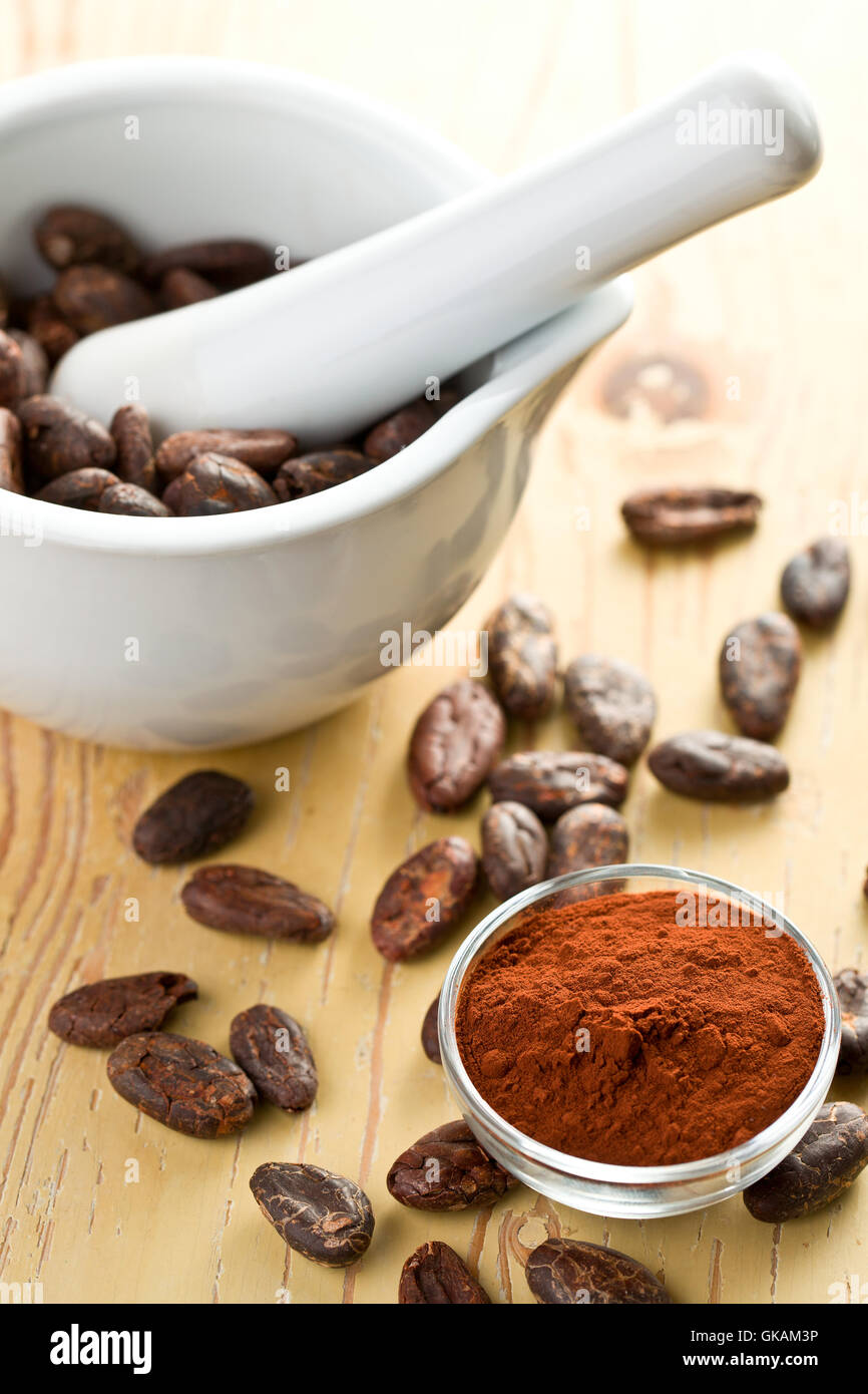 powder cocoa ingredient Stock Photo - Alamy