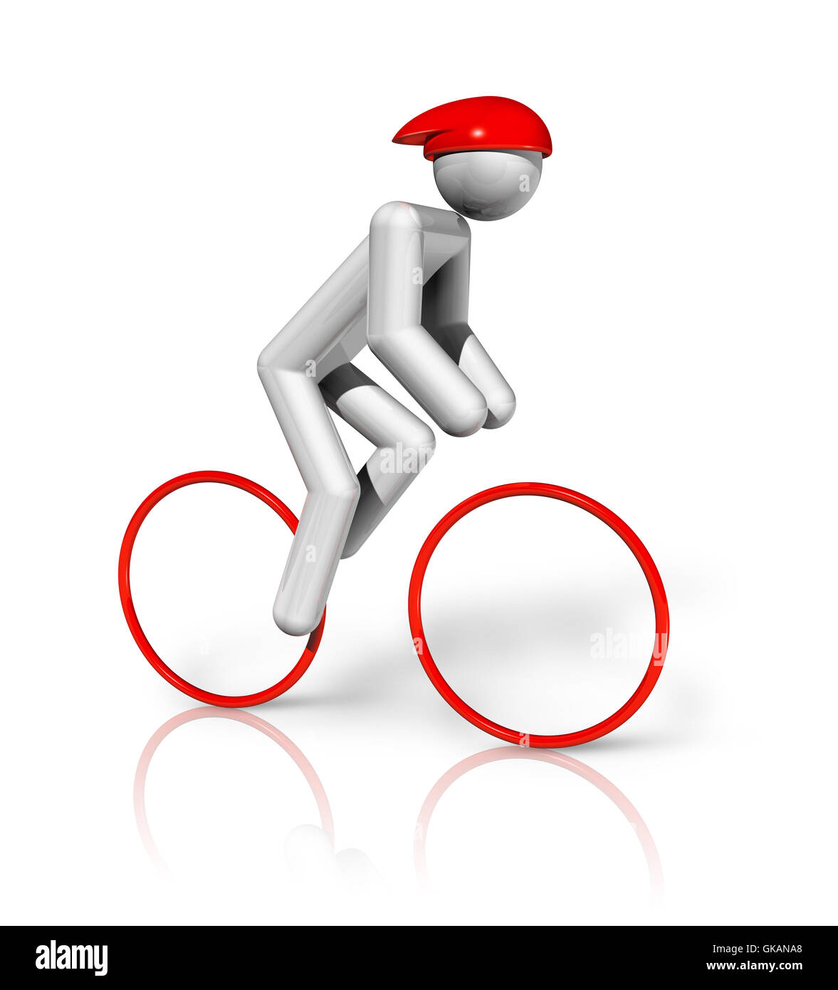 Stick figure cycling hi-res stock photography and images - Alamy