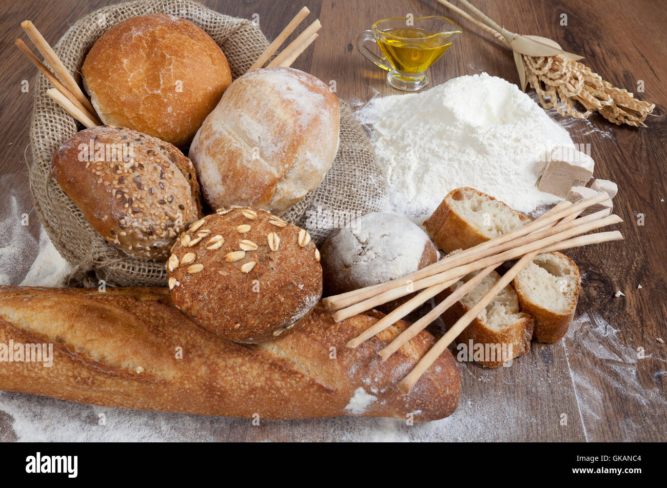 bread flour bakery Stock Photo - Alamy