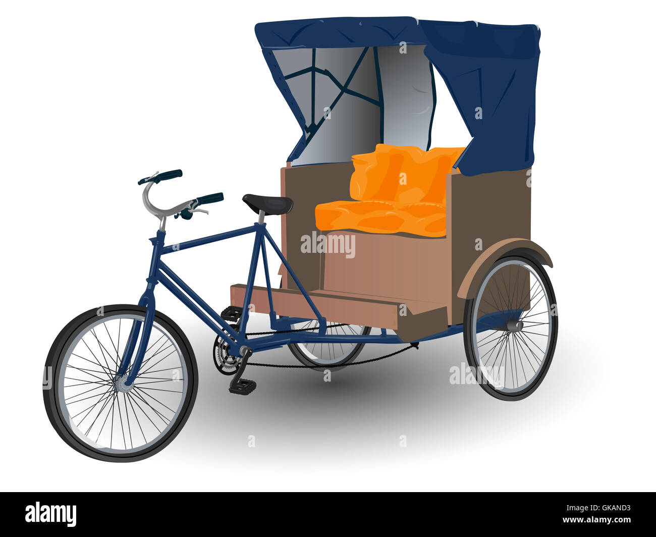 Chinese tricycle rickshaw Cut Out Stock Images & Pictures - Alamy