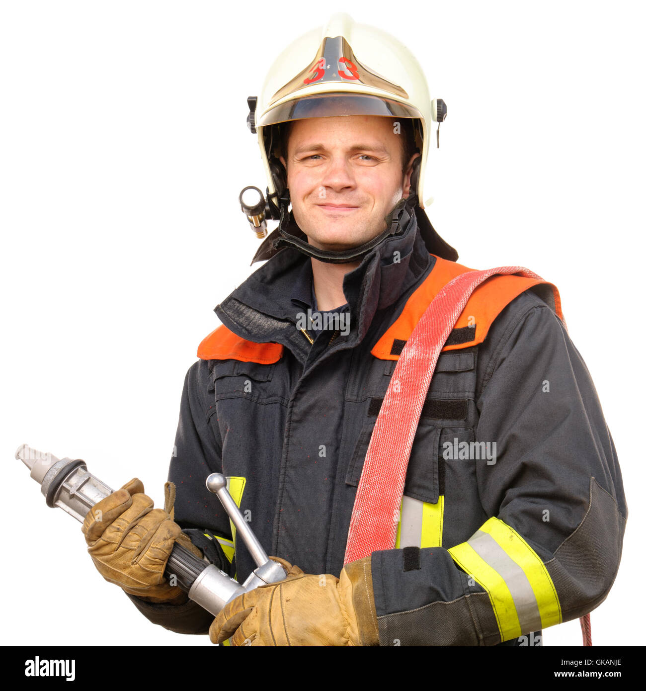 Laughing firefighter hi-res stock photography and images - Alamy