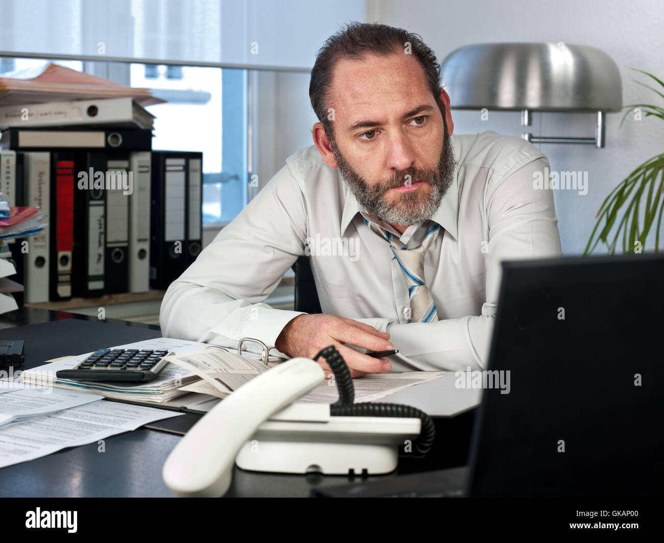 office desk business dealings Stock Photo - Alamy