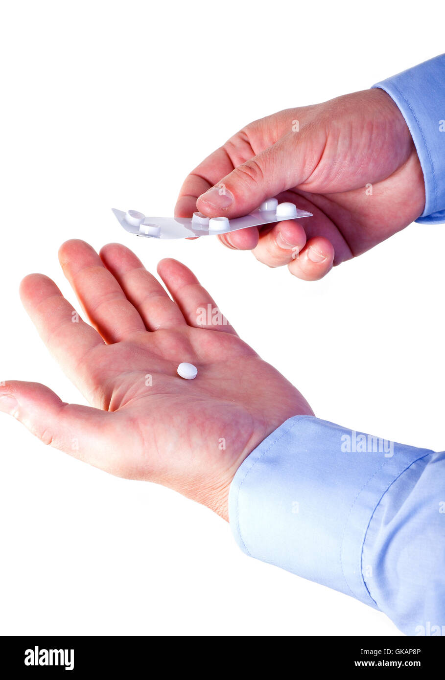 Medicine pills hand thumb hi-res stock photography and images - Alamy