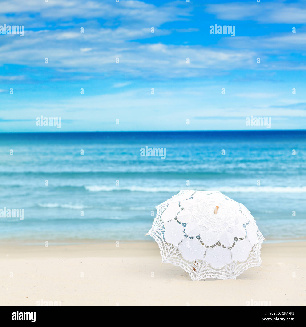 Bright coloured seaside view hi-res stock photography and images - Alamy