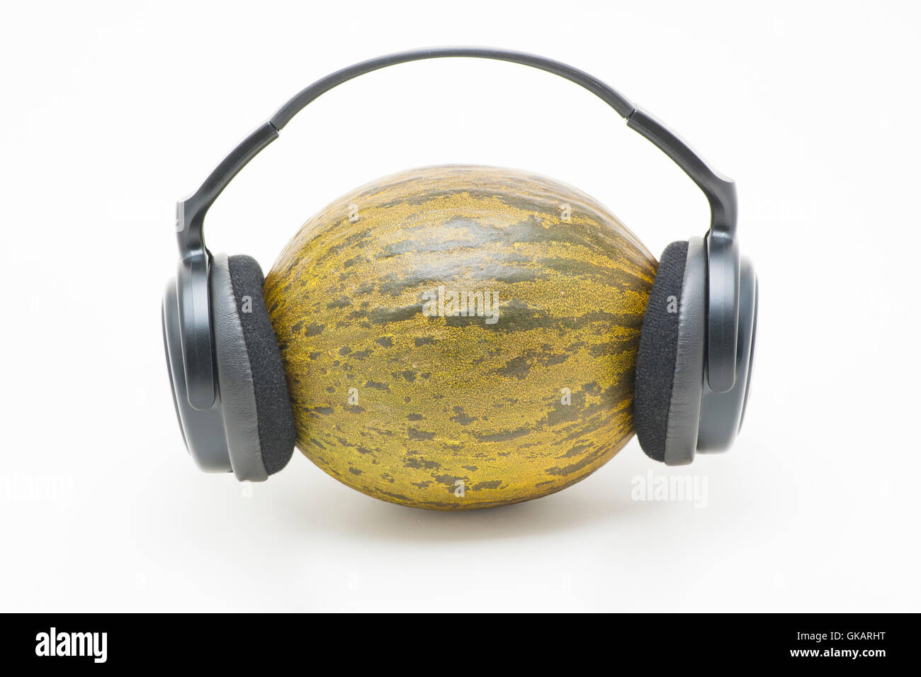 listen music fruit Stock Photo - Alamy