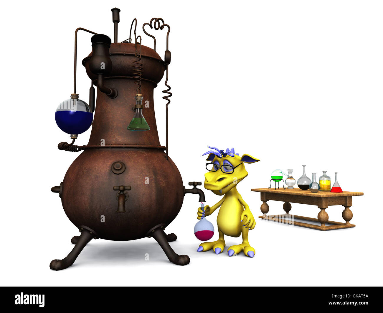 Cartoon science beaker hi-res stock photography and images - Alamy