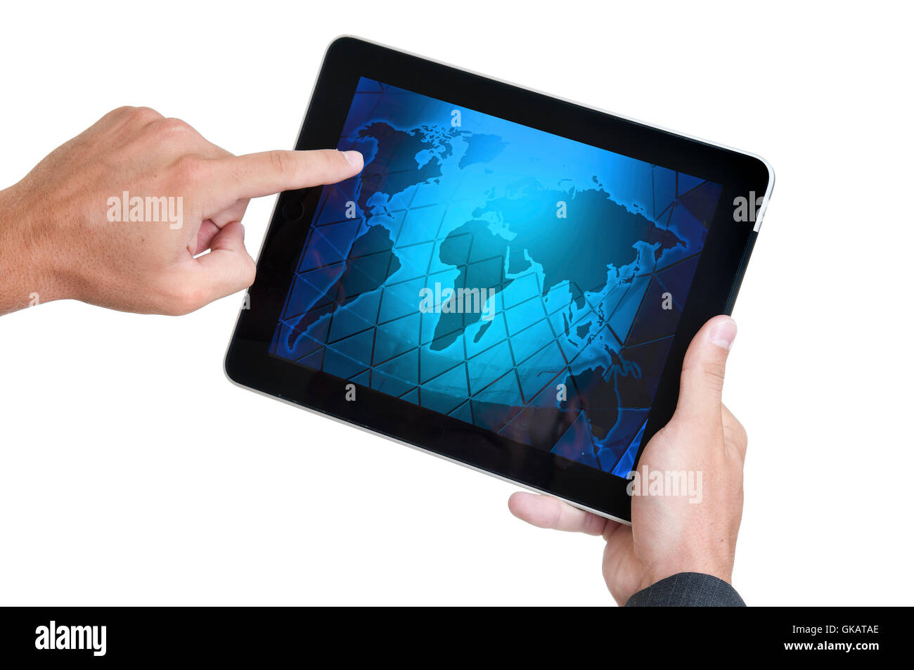 blue laptop notebook Stock Photo - Alamy