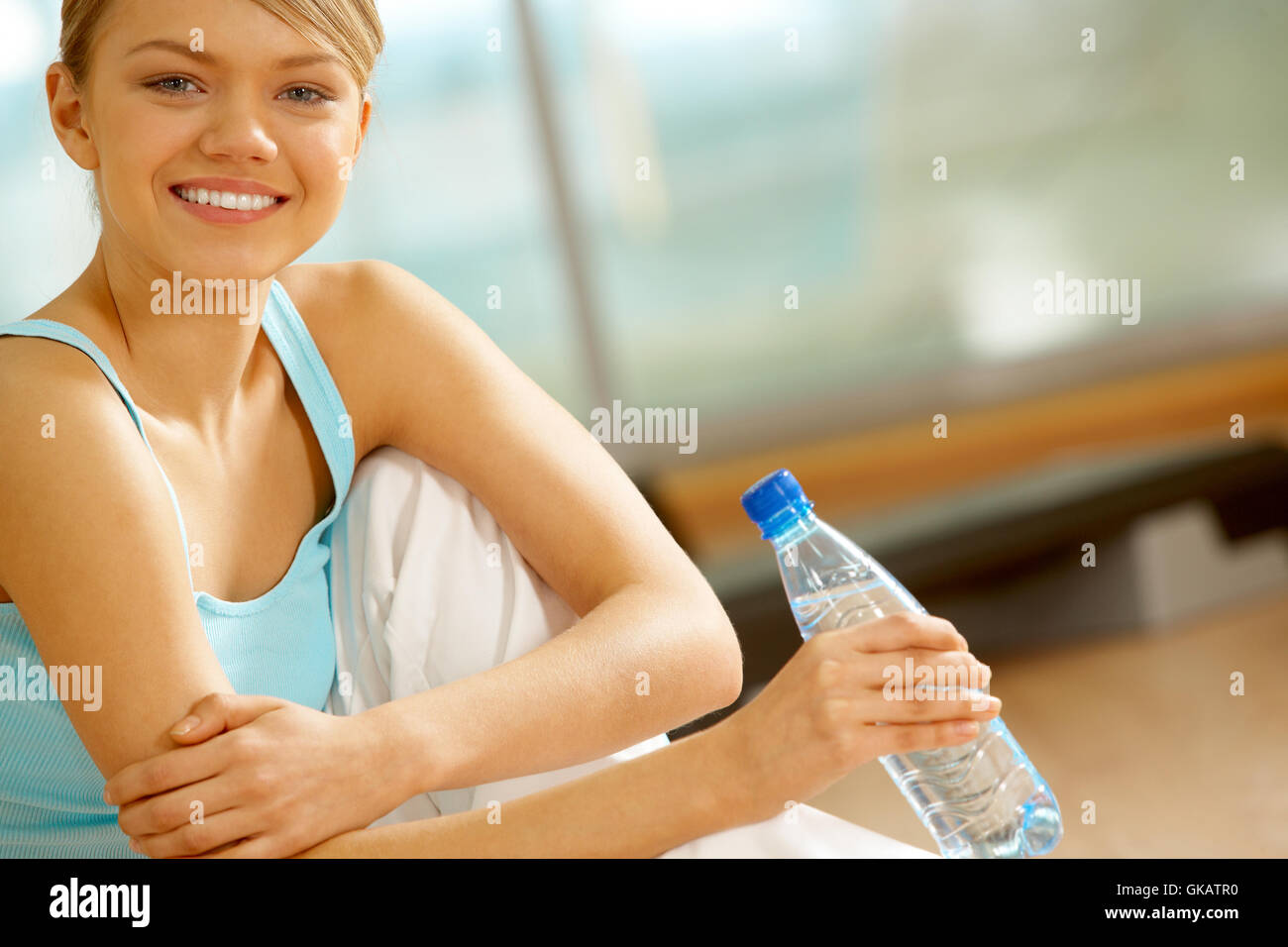 woman blue humans Stock Photo - Alamy