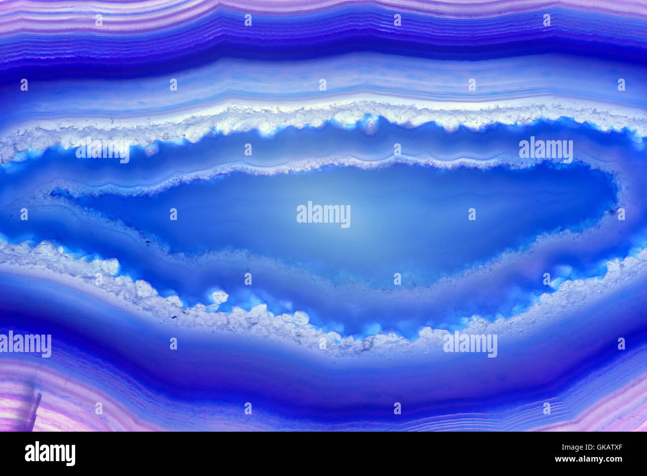 Abstract background - blue agate slice mineral Stock Photo - Alamy
