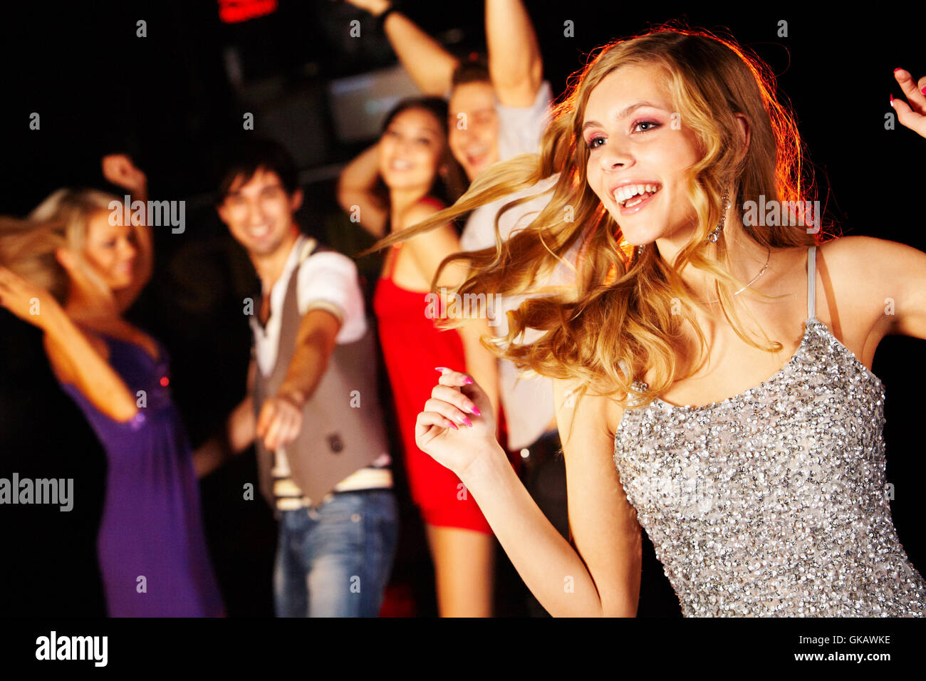 woman disco humans Stock Photo - Alamy
