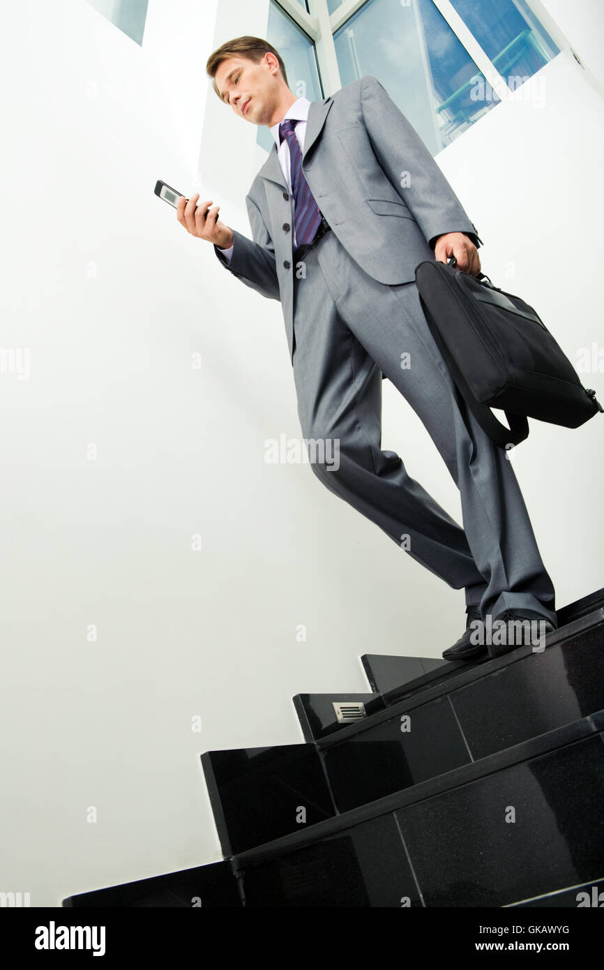 telephone phone stairs Stock Photo - Alamy