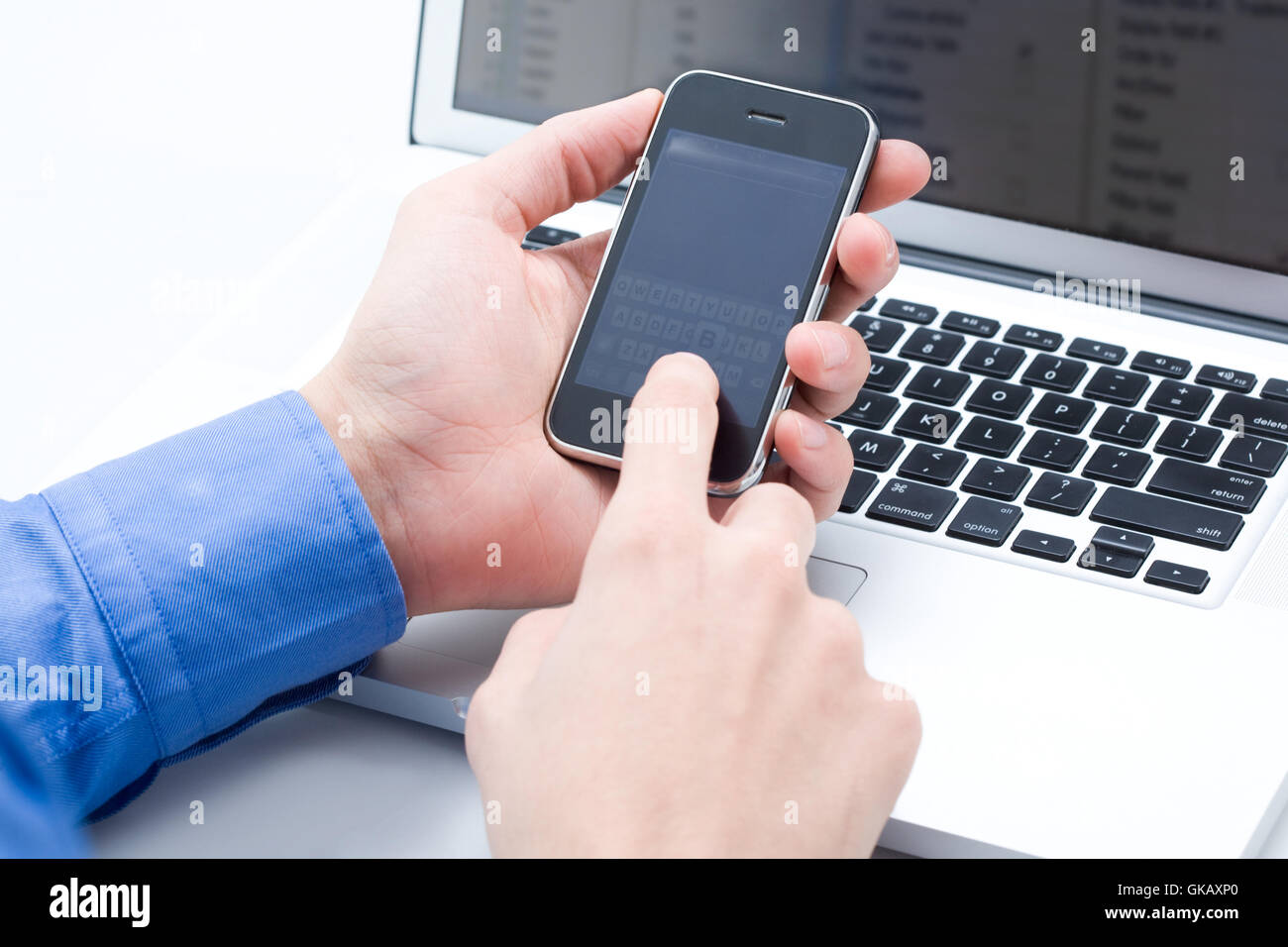 telephone phone hand Stock Photo - Alamy