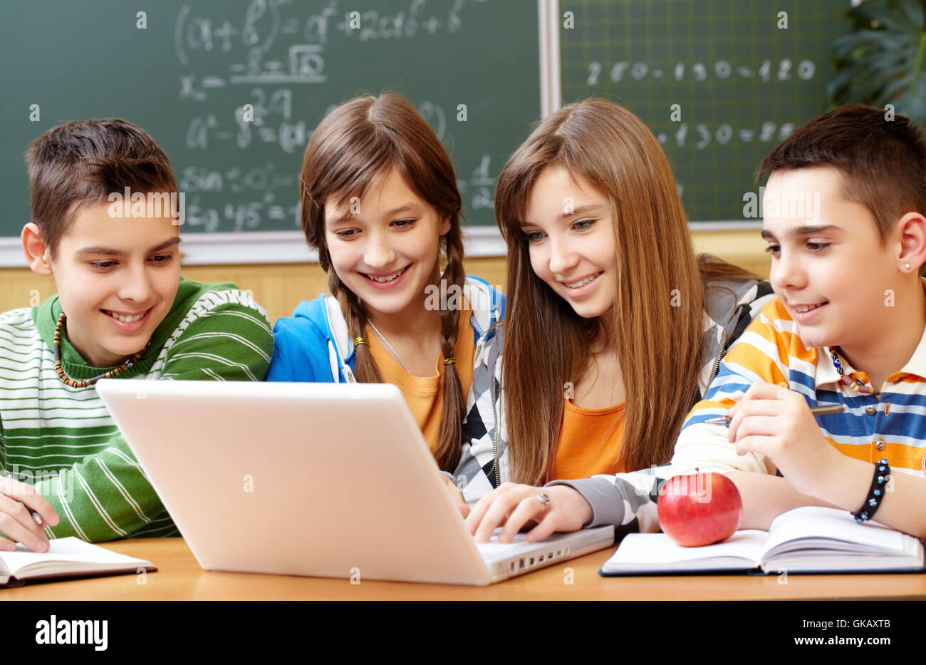 guy woman study Stock Photo - Alamy