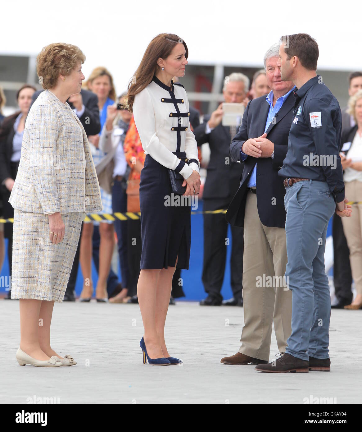 The Duchess of Cambridge arrives at BAR racing to visit the crew of BAR ...