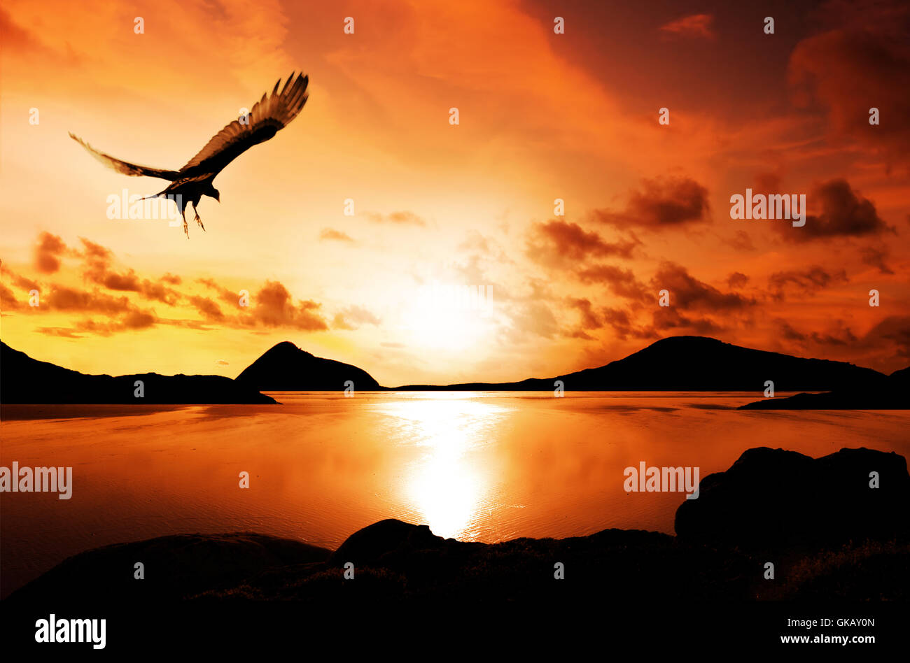 sunset tourism sunrise Stock Photo - Alamy