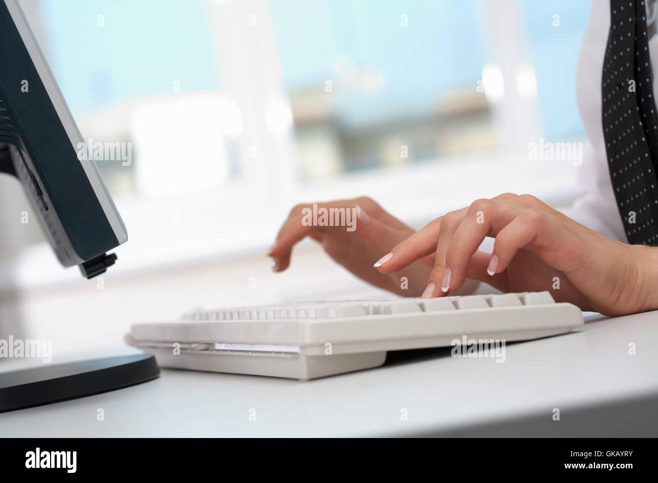hand keyboard PC Stock Photo - Alamy