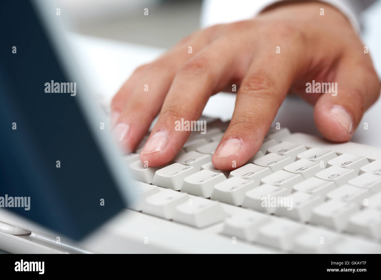 hand keyboard PC Stock Photo - Alamy