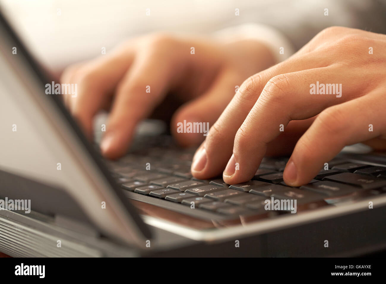 office hand keyboard Stock Photo - Alamy