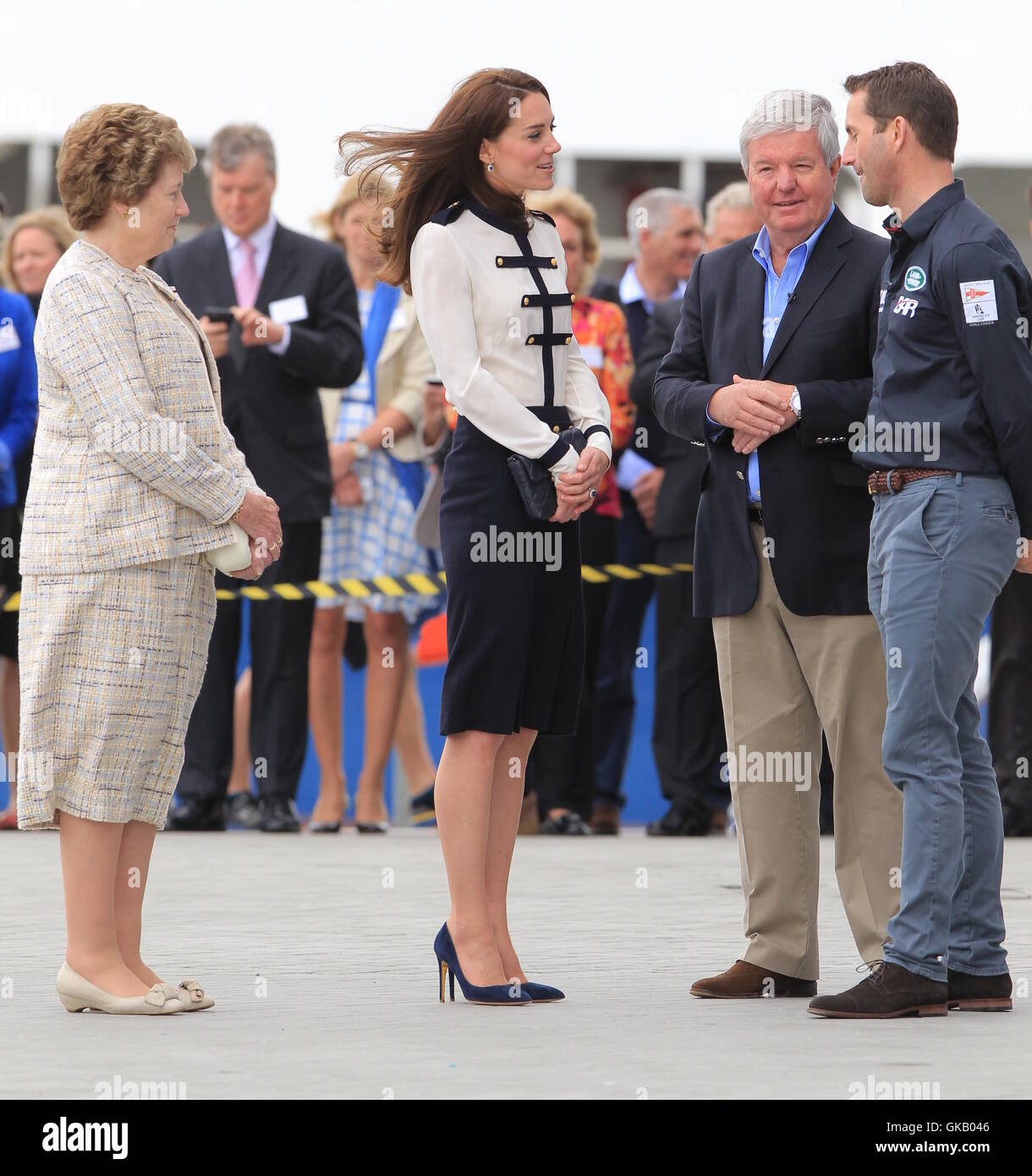 The Duchess of Cambridge arrives at BAR racing to visit the crew of BAR ...