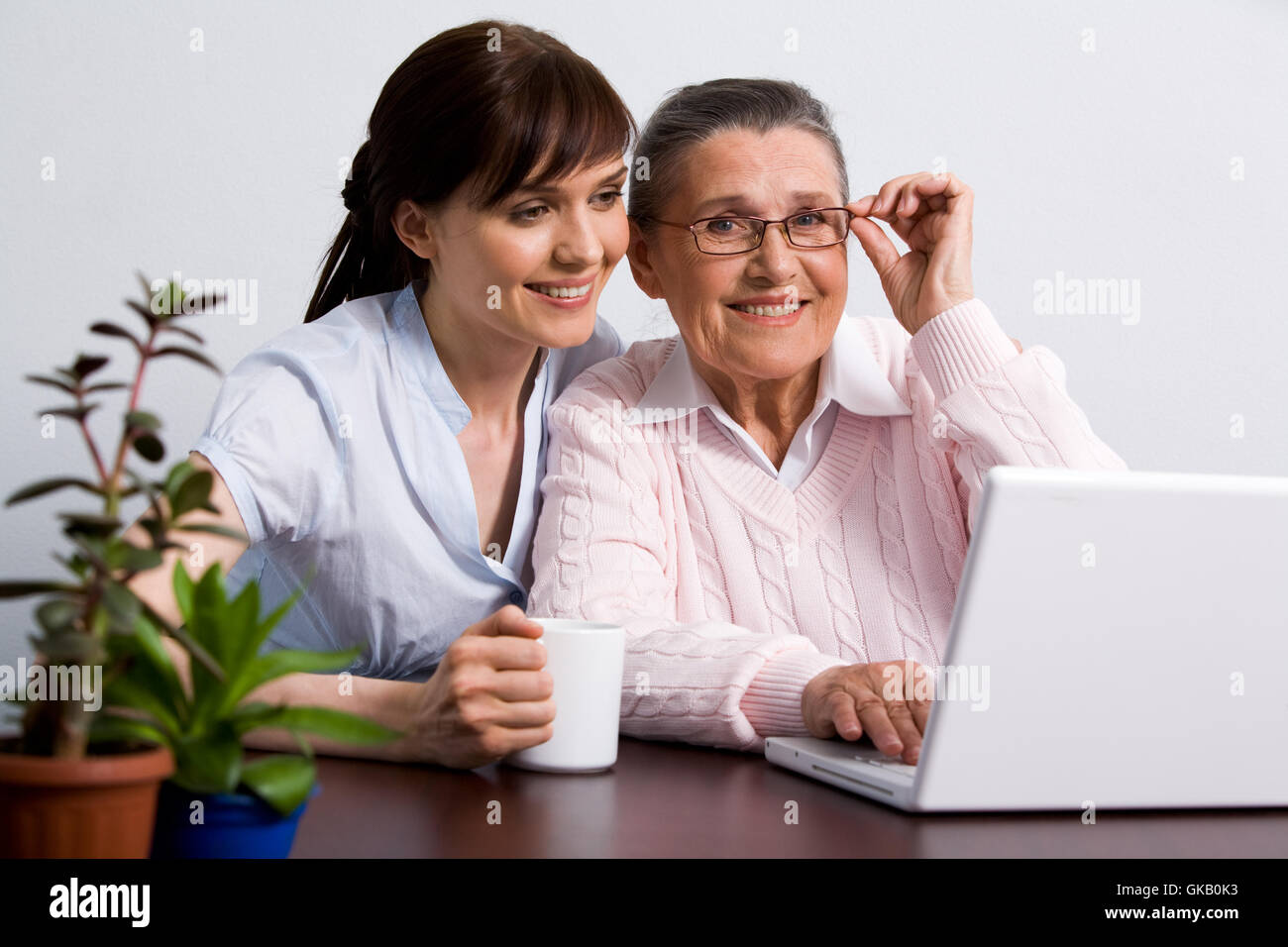 woman study cup Stock Photo - Alamy