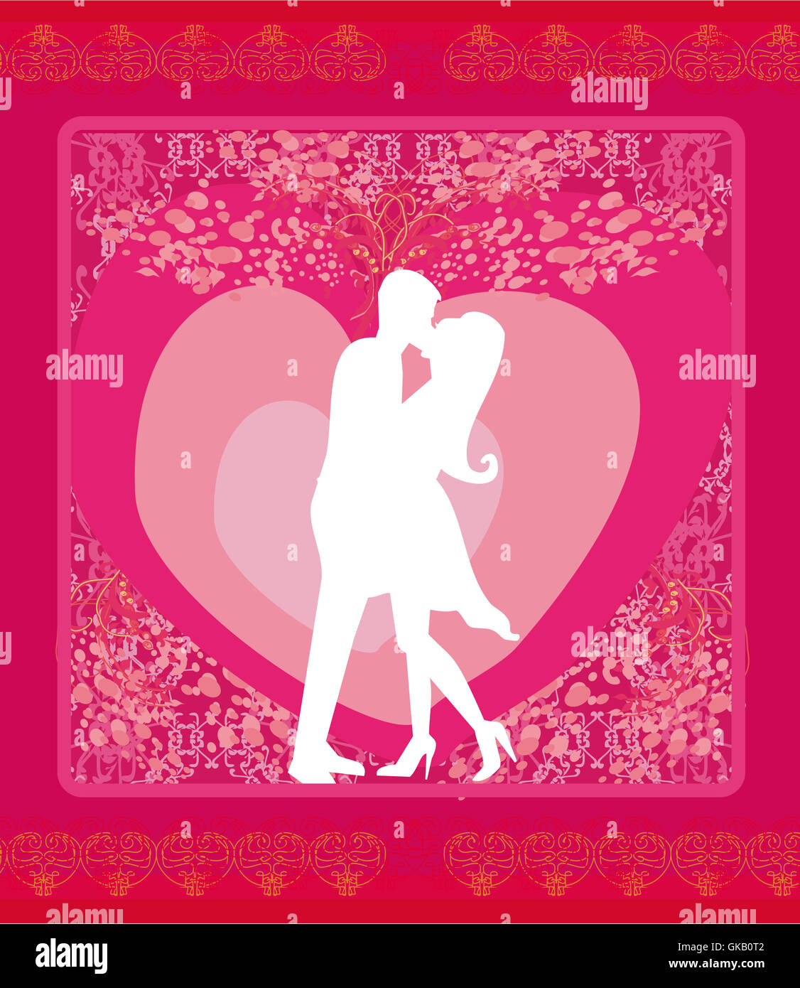 hearts kiss valentine Stock Photo - Alamy