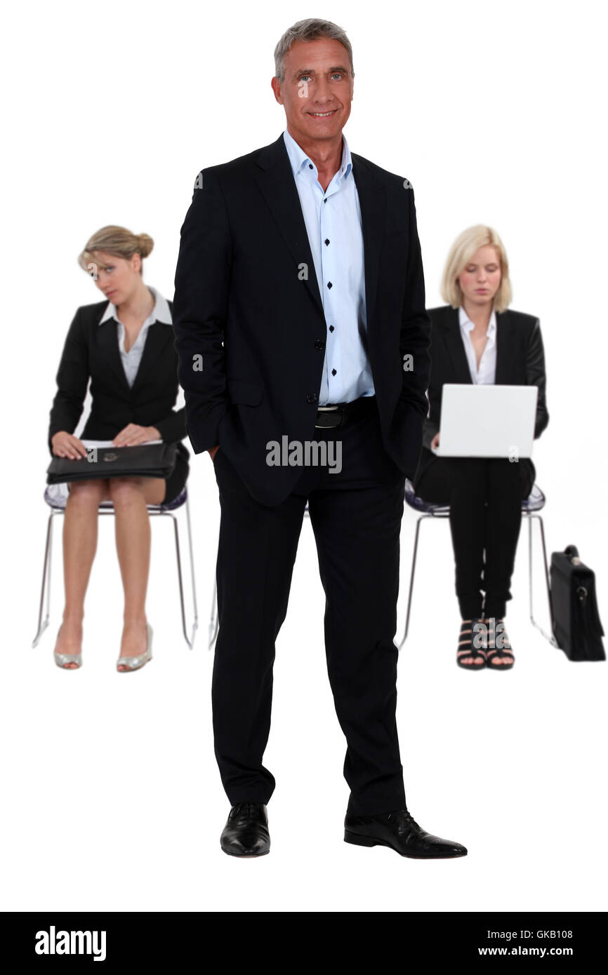 Laptop wait business man Cut Out Stock Images & Pictures - Alamy