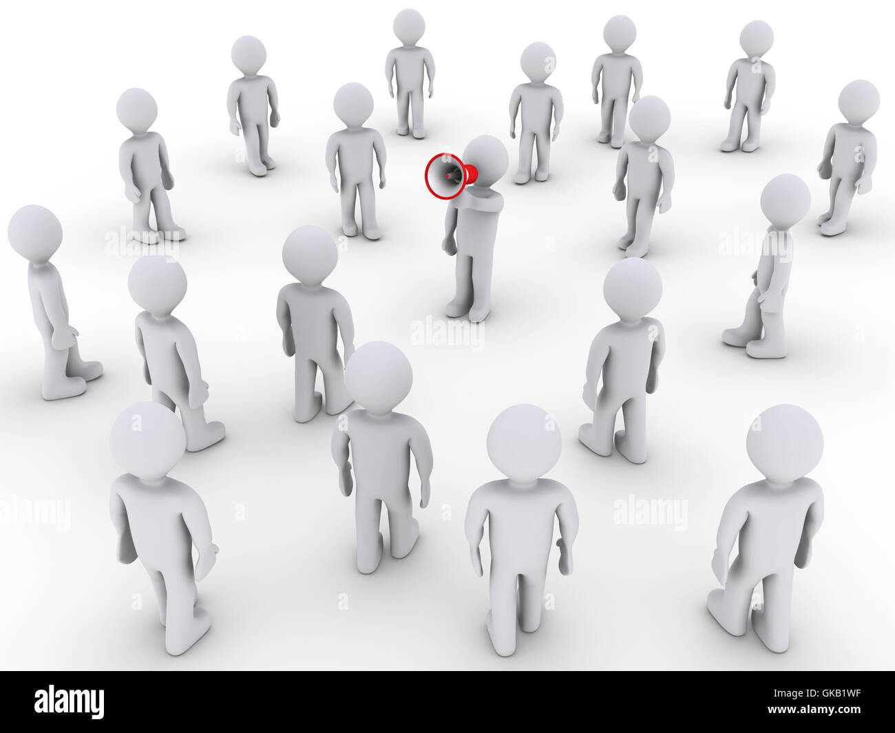 Person speaking megaphone crowd hi-res stock photography and images - Alamy
