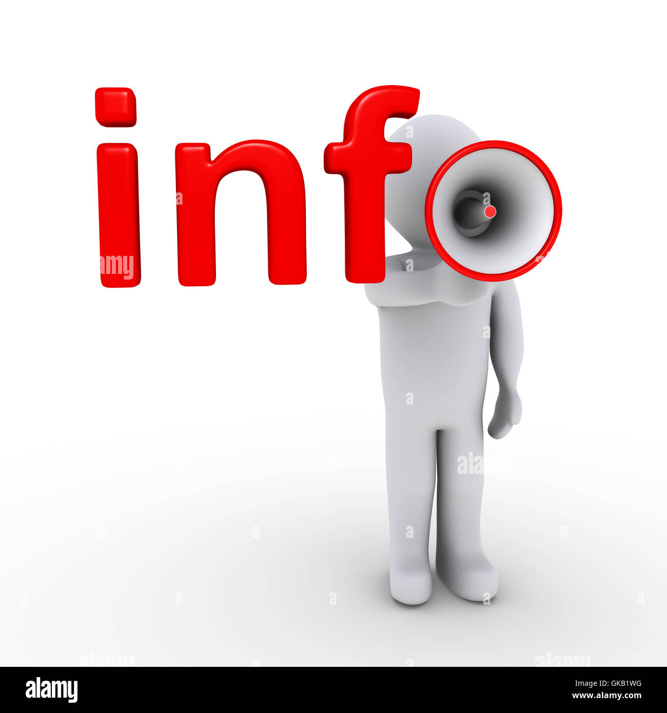 3d man info hi-res stock photography and images - Alamy