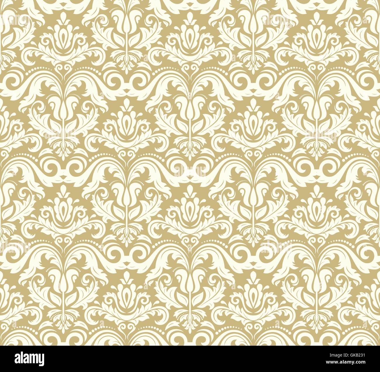 Seamless Vector Damask Pattern Stock Vector Image & Art - Alamy