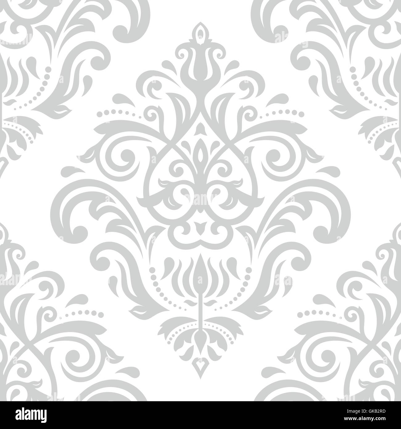 Seamless Damask Vector Background Stock Vector Image & Art - Alamy