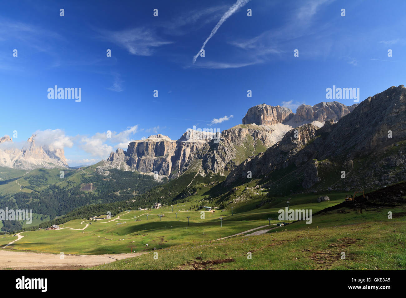 Sunny mountain valley dolomites alps hi-res stock photography and ...