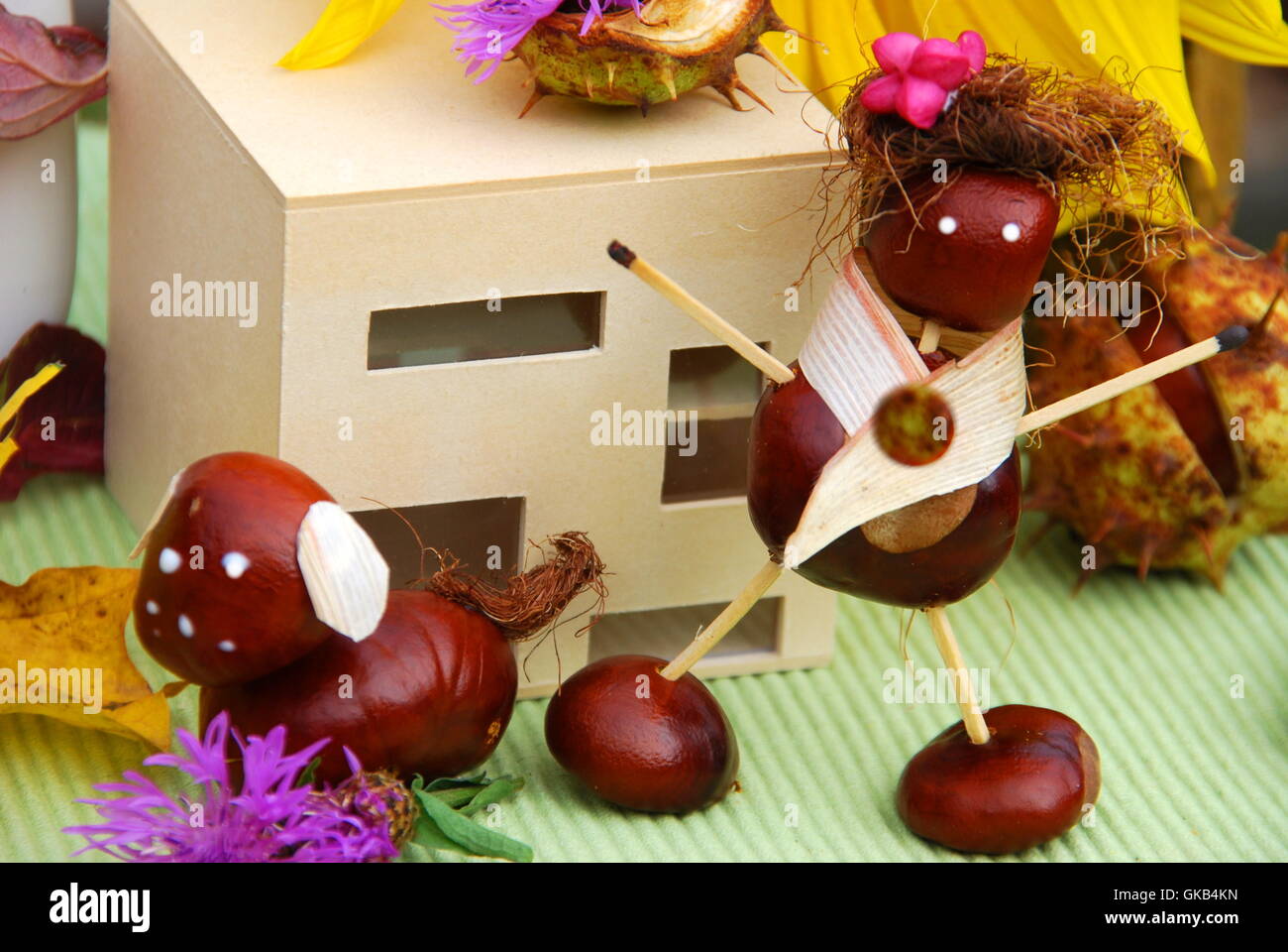 crafts with natural materials Stock Photo - Alamy