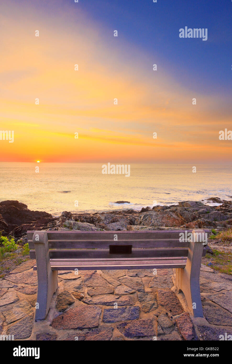 Sunrise, Marginal Way, Ogunquit, Maine, USA Stock Photo - Alamy