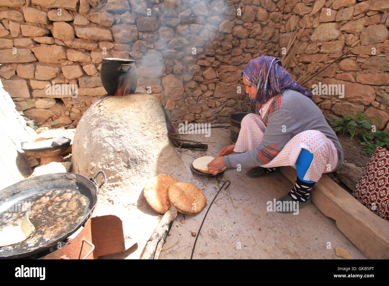 Daily life of Berber villagers in the High Atlas mountains of Morocco ...