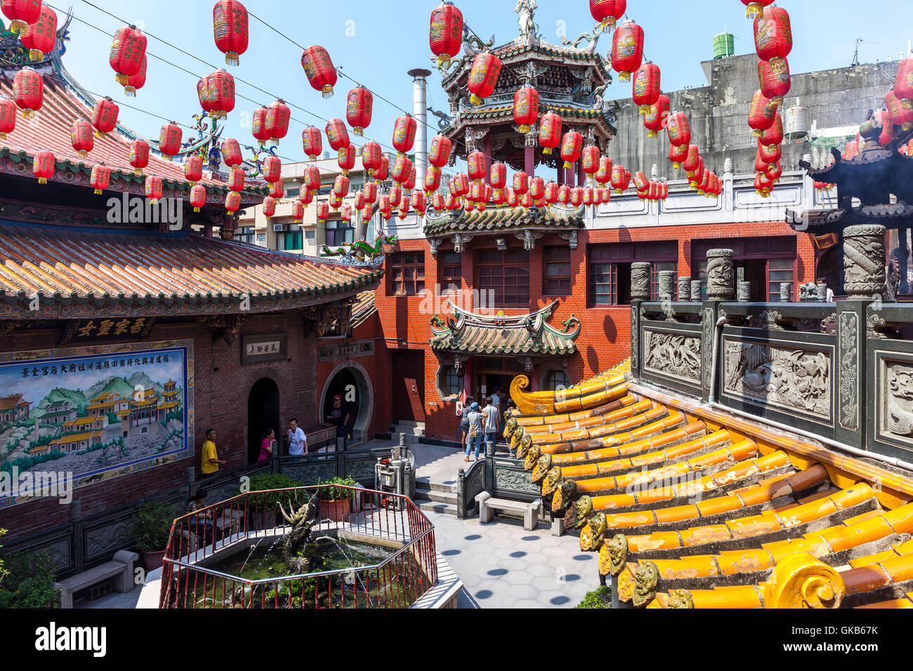 Taiwan Lukang Thean Hou Temple Stock Photo - Alamy