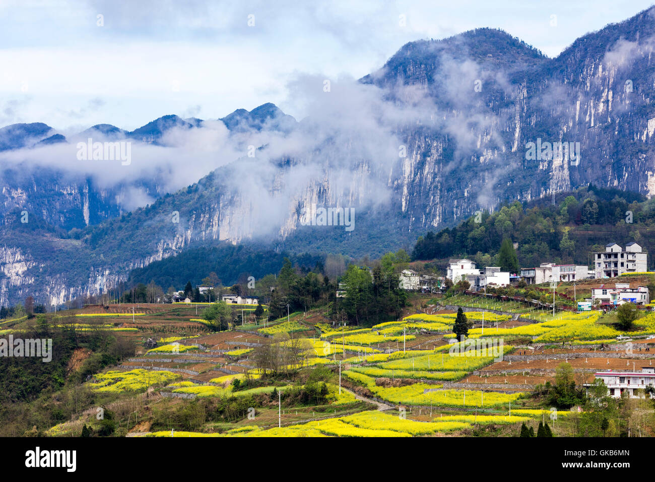 Enshi landscape China Stock Photo - Alamy