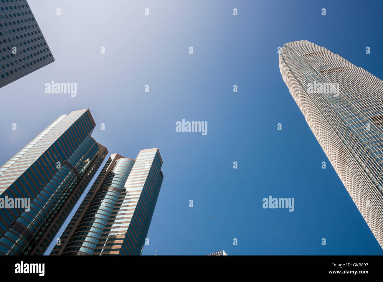 Hong kong wide angle city high rise building night view hi-res stock photography and images - Alamy