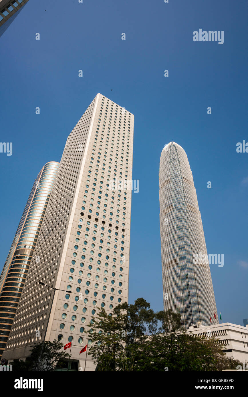 Hong kong wide angle city high rise building night view hi-res stock photography and images - Alamy