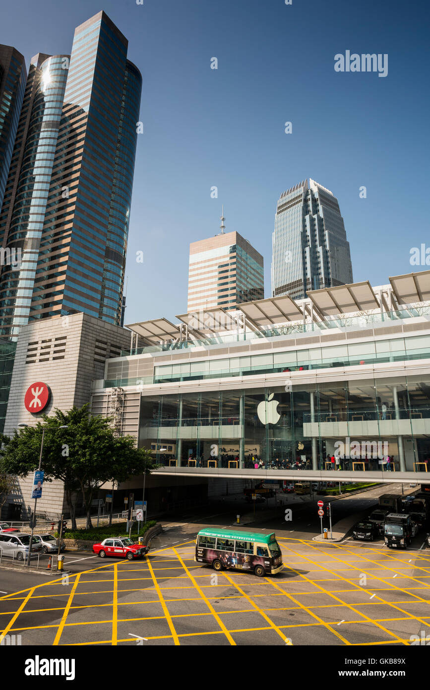 Hong kong wide angle city high rise building night view hi-res stock photography and images - Alamy