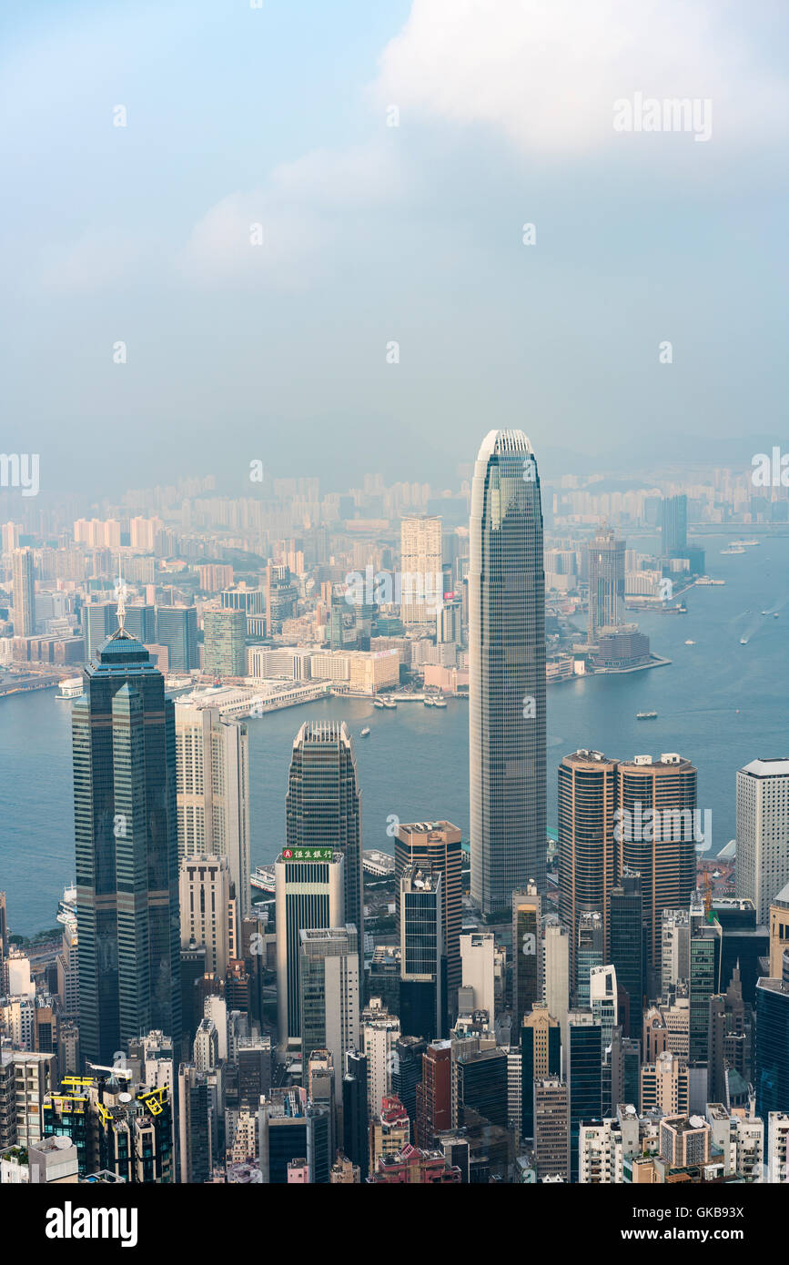 High Angle of the urban landscape of Hong Kong Stock Photo - Alamy