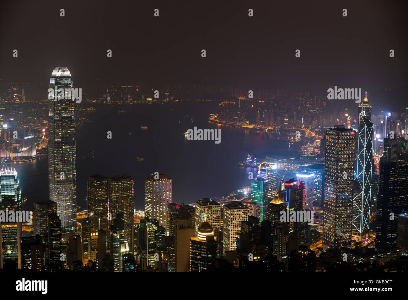 High Angle of the urban landscape of Hong Kong Stock Photo - Alamy
