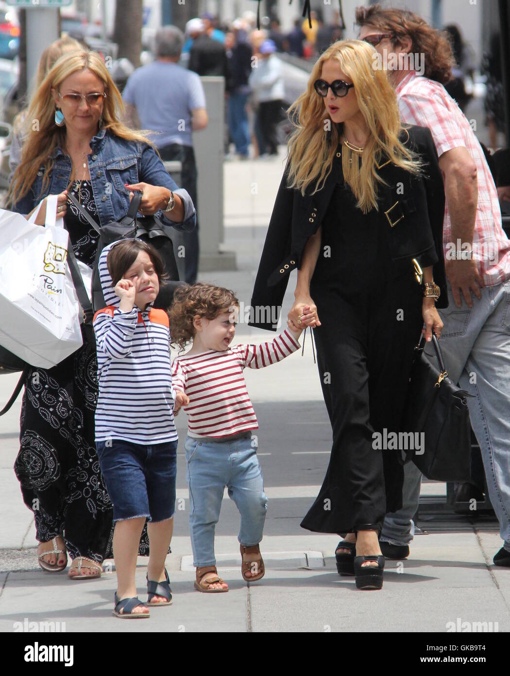 Rachel Zoe out and about with her two sons in Beverly Hills Featuring ...