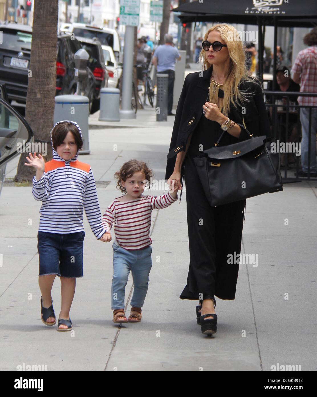 Rachel Zoe out and about with her two sons in Beverly Hills Featuring ...