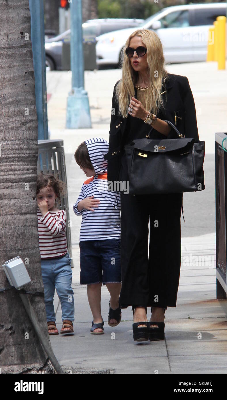 Rachel Zoe out and about with her two sons in Beverly Hills Featuring ...
