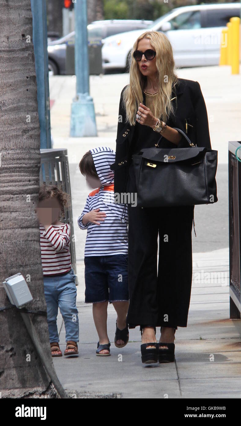 Rachel Zoe out and about with her two sons in Beverly Hills Featuring ...