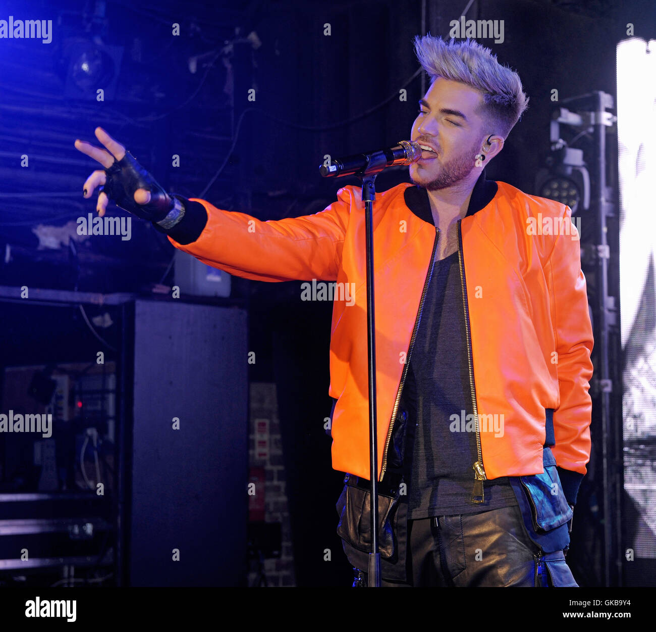 Adam Lambert performing live at G-A-Y London ahead of his European tour ...
