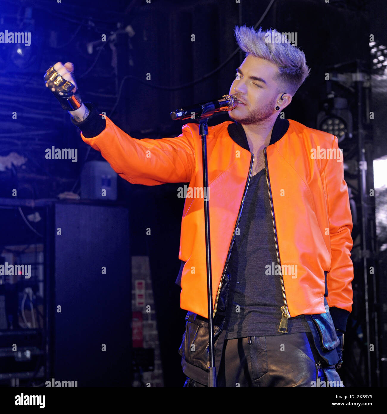 Adam Lambert performing live at G-A-Y London ahead of his European tour ...