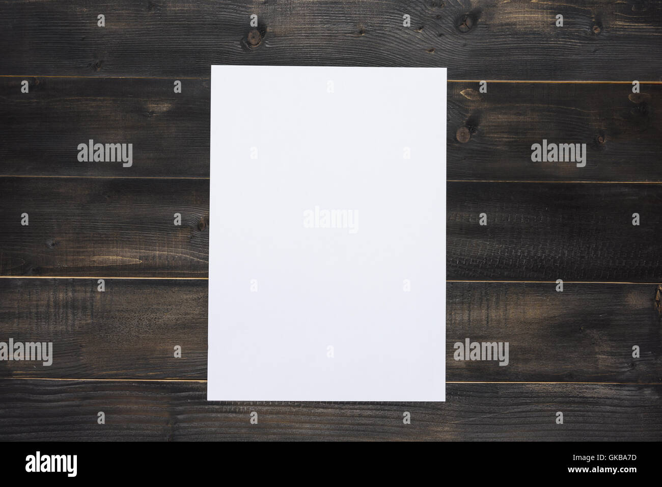 white paper pad on wooden table background or backdrop Stock Photo - Alamy