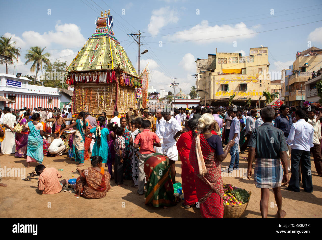 Puthur kulumai amman kutti kudi tiruvizha festival hi-res stock ...